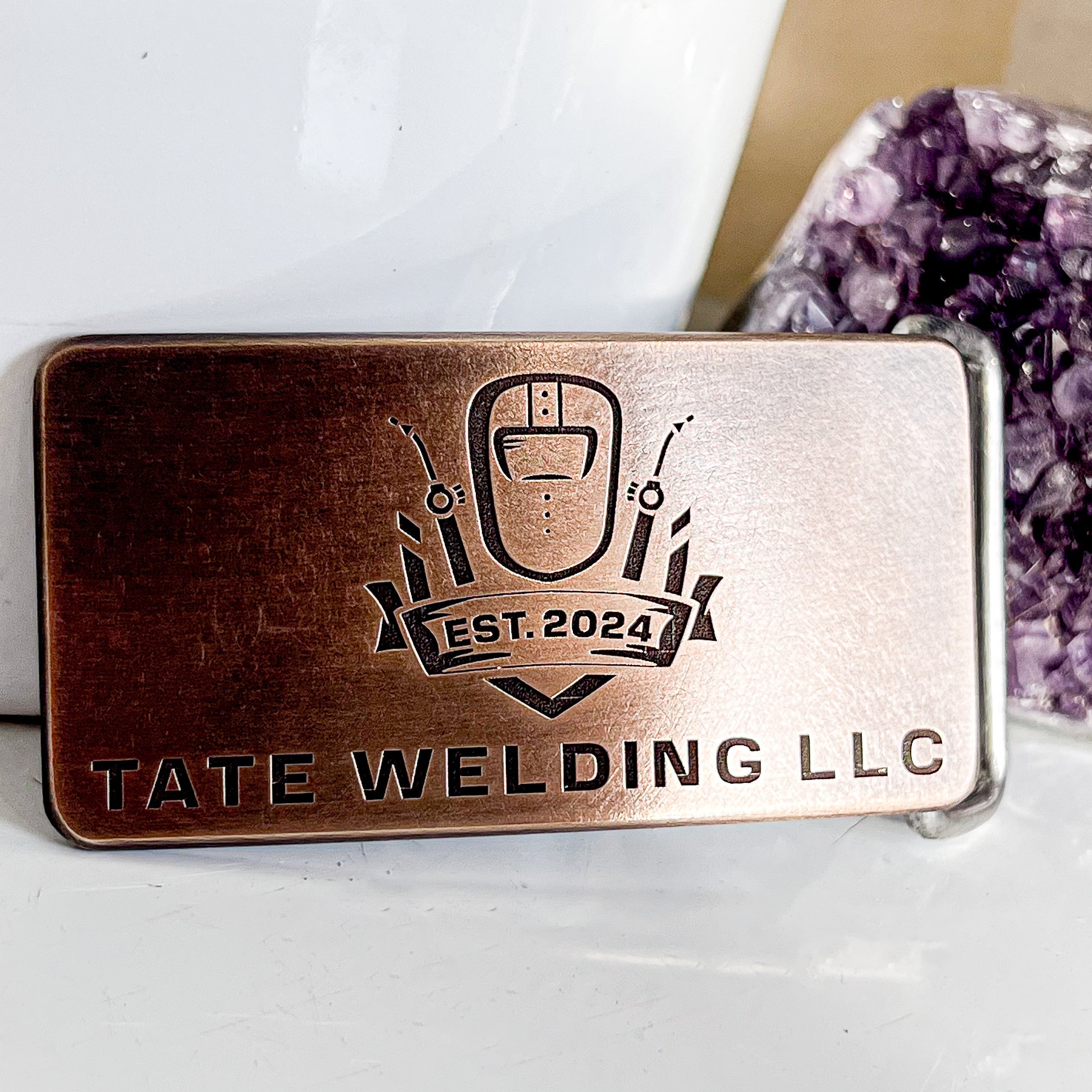 Custom Logo Belt Buckles : Hand‑Forged Gifts for Businesses – Steel Toe ...