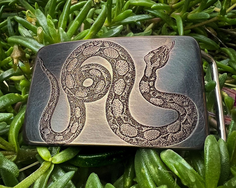 Snake Belt Buckle – Steel Toe Studios