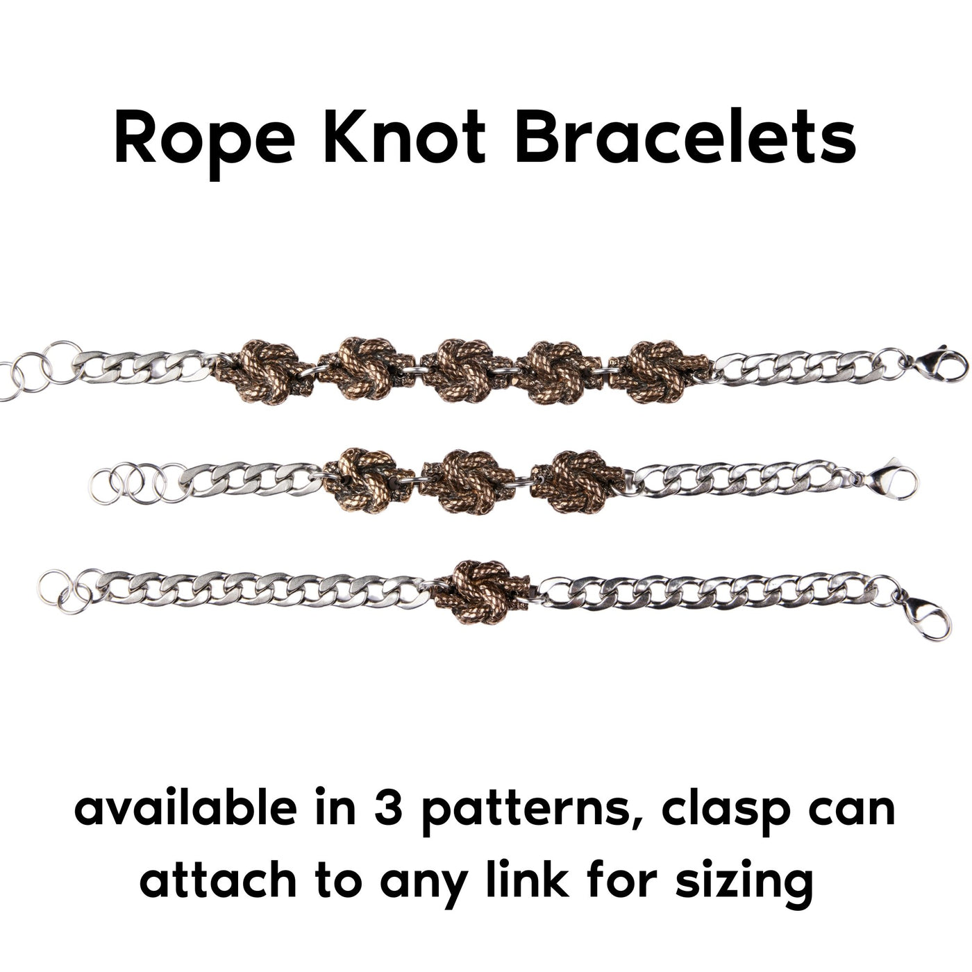Bronze Rope Knot Bracelet – Steel Toe Studios