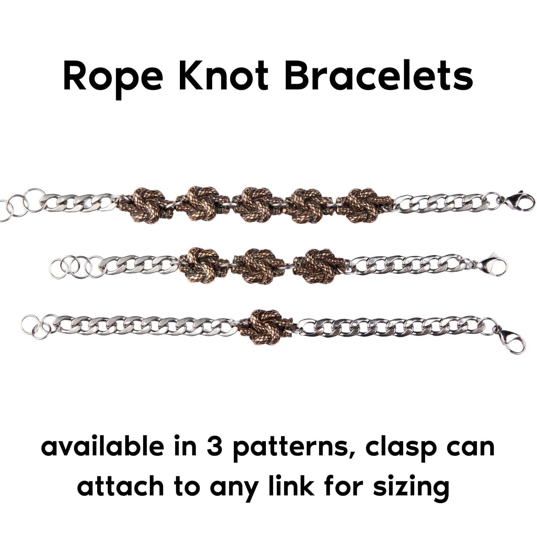 Bronze Rope Knot Bracelet – Steel Toe Studios