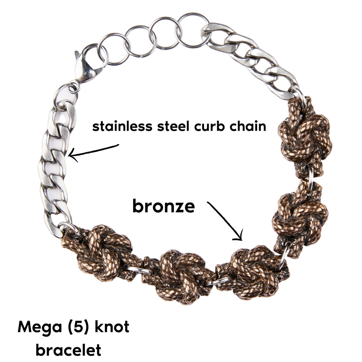 Bronze Rope Knot Bracelet – Steel Toe Studios