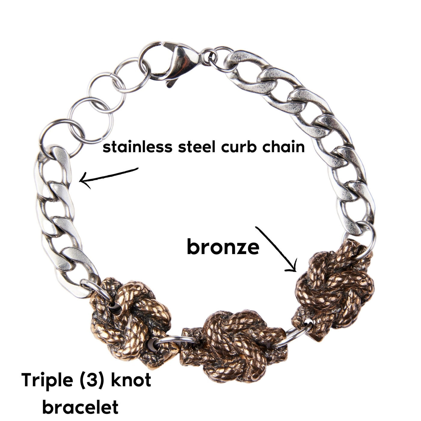 Bronze Rope Knot Bracelet – Steel Toe Studios