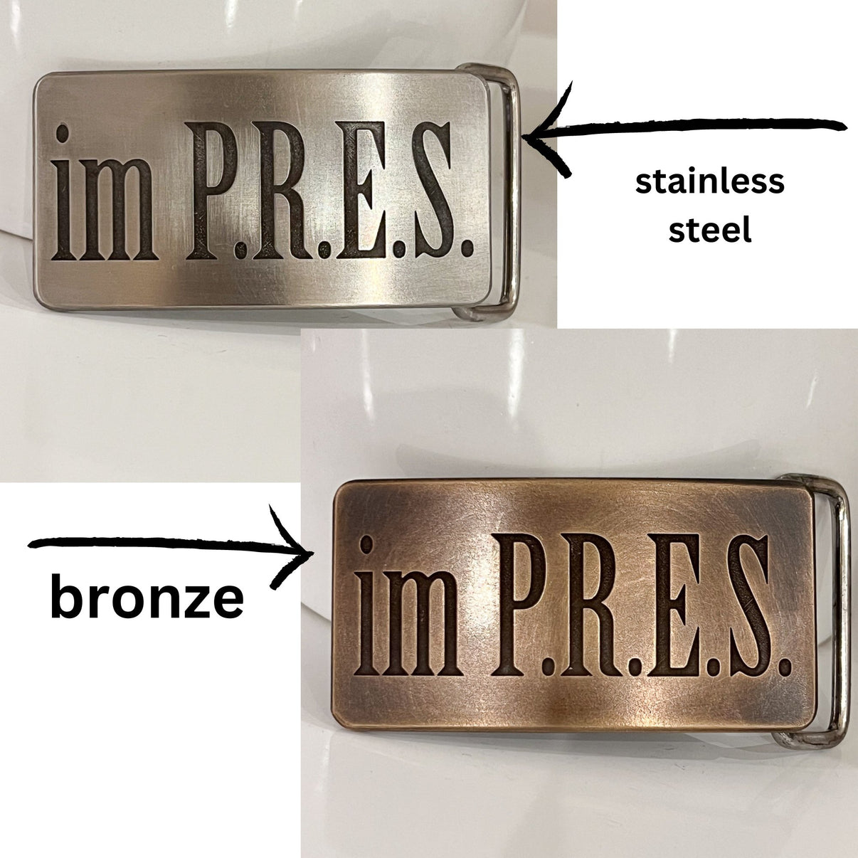 Custom Logo Belt Buckle – Steel Toe Studios