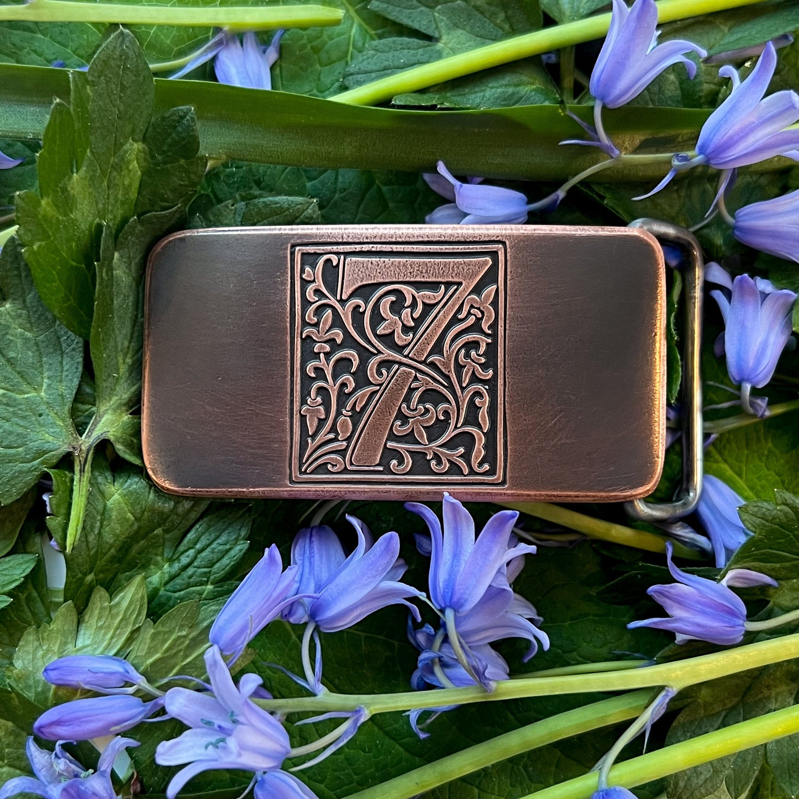 Flora no.7 Copper Belt Buckle – Steel Toe Studios