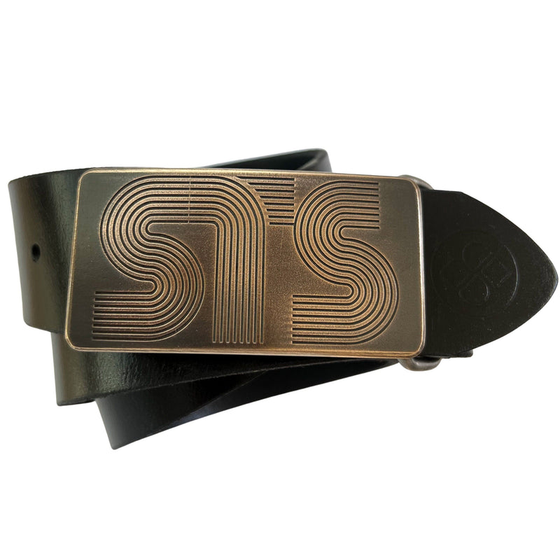 Monogram Belt Buckle | Solid Bronze or Copper, 7th-8th Anniversary ...